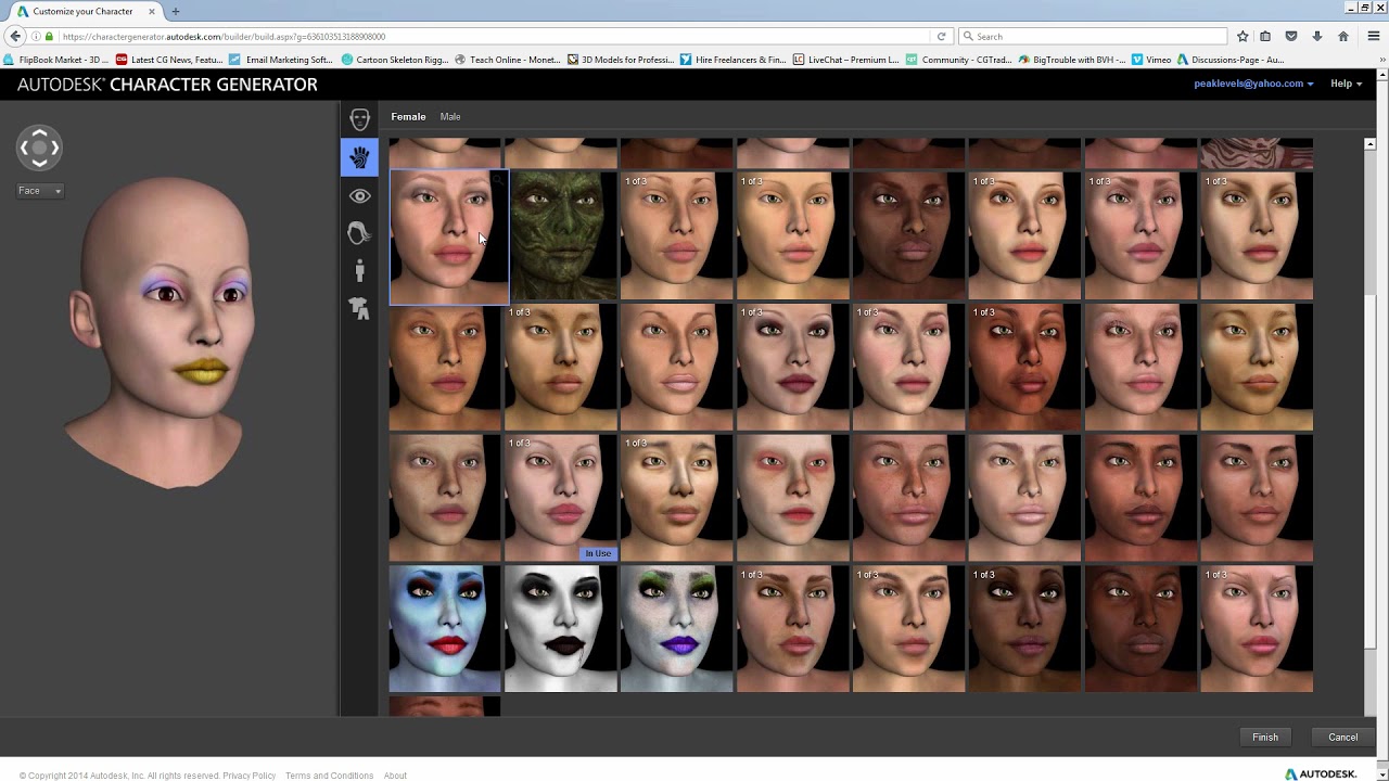 Autodesk Character Generator, Create Free Characters in FBX format