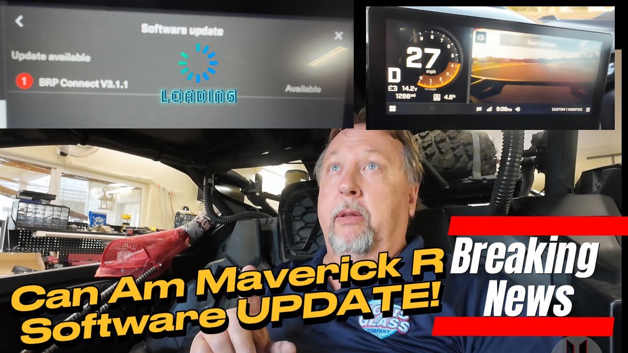 Can Am Maverick R software update!  Cameras at any speed!