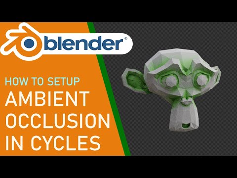 Blender how to setup ambient occlusion in cycles