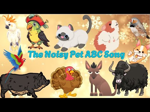 The Noisy Pet ABC Song|English songs for children|Study with your baby