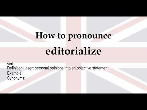 editorialize