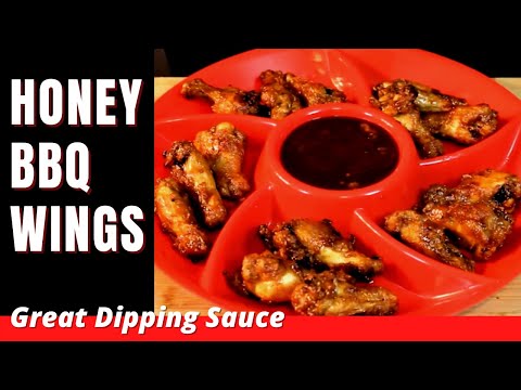 EASY Honey BBQ Chicken Wings Recipe - Great Dipping Sauce!