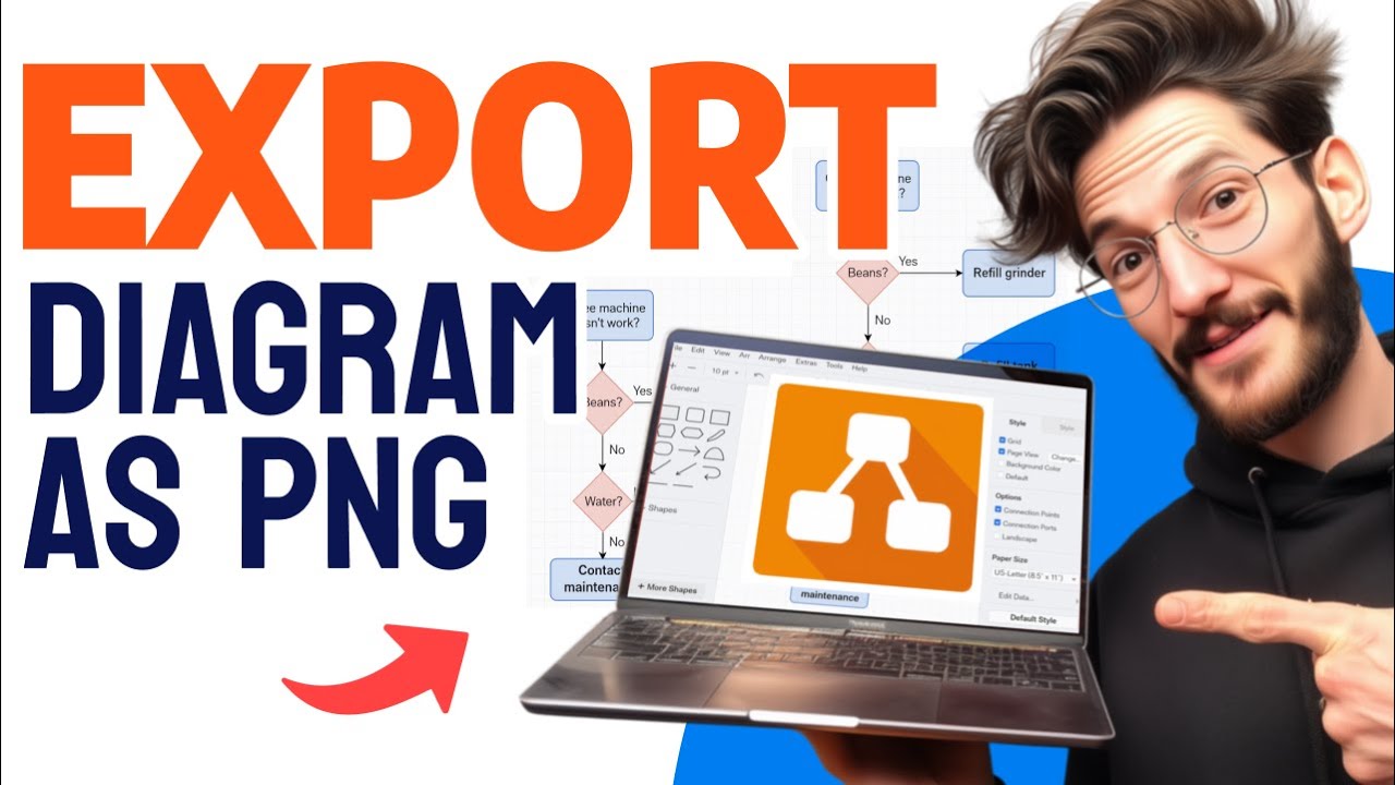 How to EXPORT DRAW.IO DIAGRAM as PNG (Step by Step)