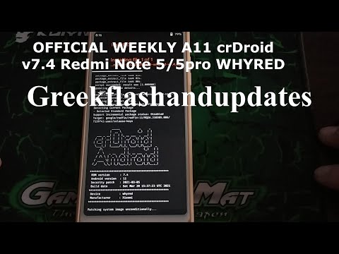 OFFICIAL WEEKLY A11 crDroid v7.4 Redmi Note 5/5pro WHYRED