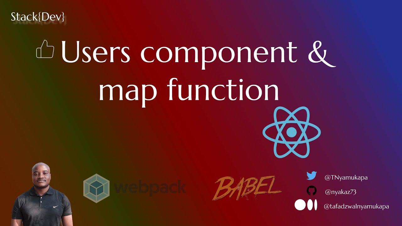 React Users component & map function