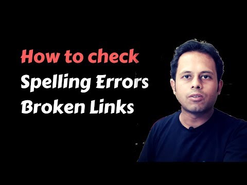 QnA Friday 33 - How to check Spelling Mistakes and Broken Links