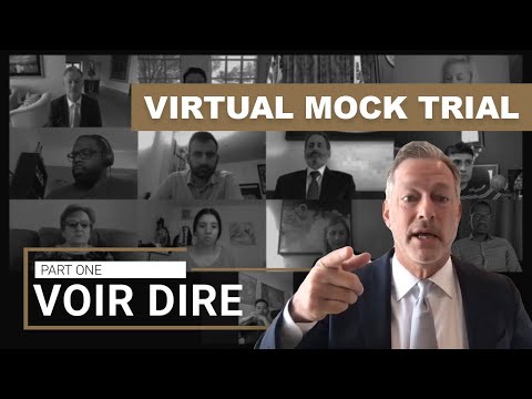 AlderLaw Virtual Trial - Part 1 : Voir Dire