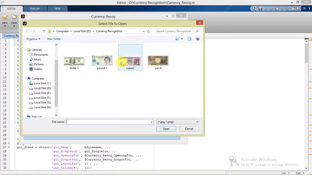 Currency Recognition Using Image Processing Matlab Project with Source Code