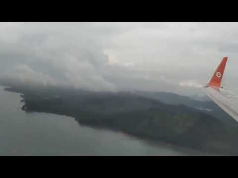 Landing at Phuket airport in Nok airlines