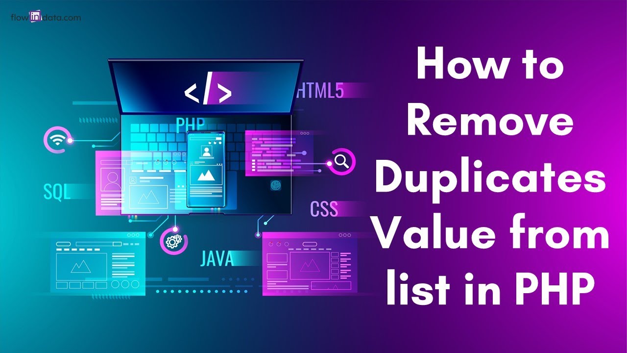 How to Remove duplicates value from list in php