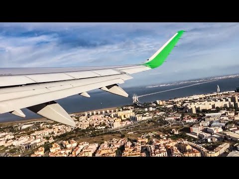 LEVEL A321 take-off at Lisbon - scenic views!