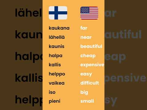 30 Must Learn Words For Beginners | Learn Finnish Under 1 minute #learnfinnish #finnishlanguage