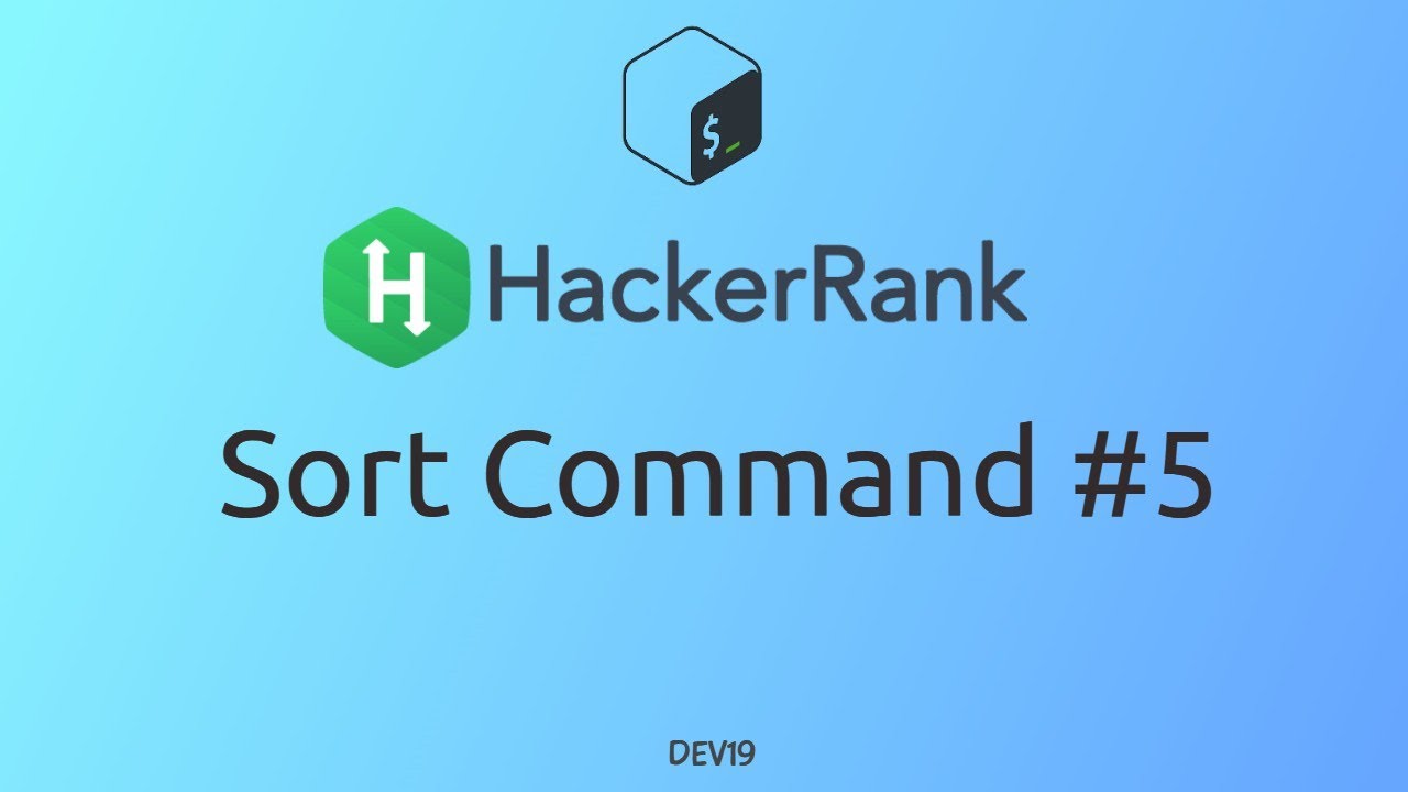 #32 Sort Command #5 | HackerRank Linux Shell #shellscripting #hackerrank #coding  #930