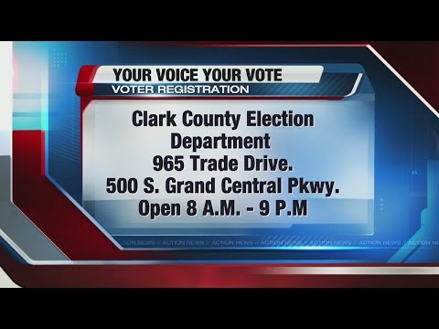 Nevada voter registration deadline is Tuesday