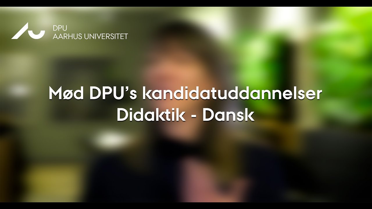 ÅBENT HUS Online på DPU 2025 - bliv klogere på dit studievalg