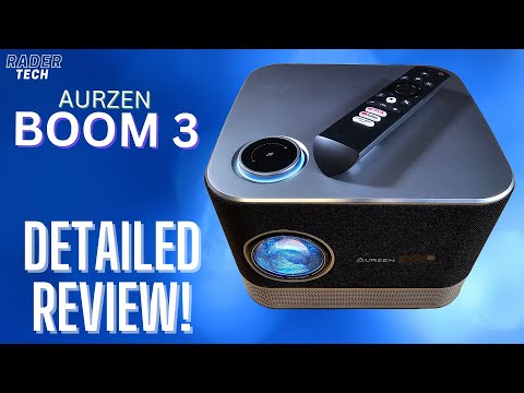 Aurzen BOOM 3! The 3-in-1 Smart Projector That Does It All!