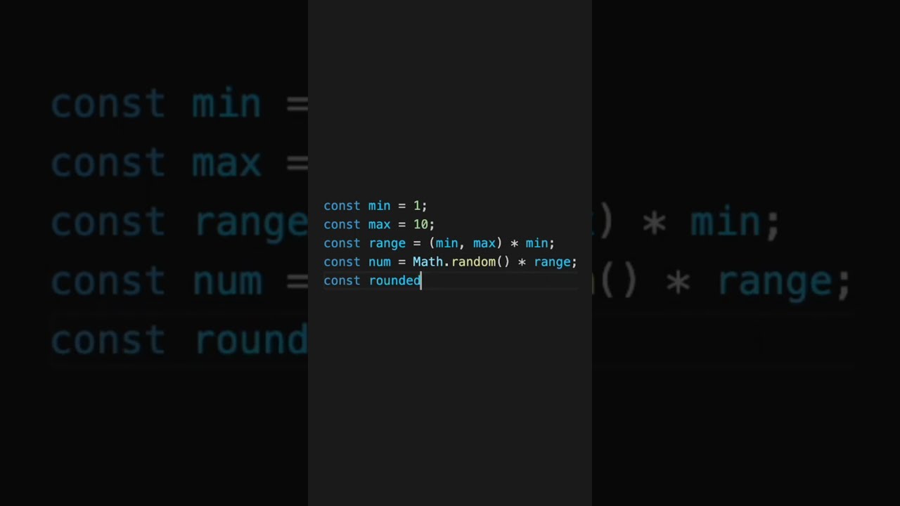 How to return a random number within a range of numbers with Math.random() in JavaScript!