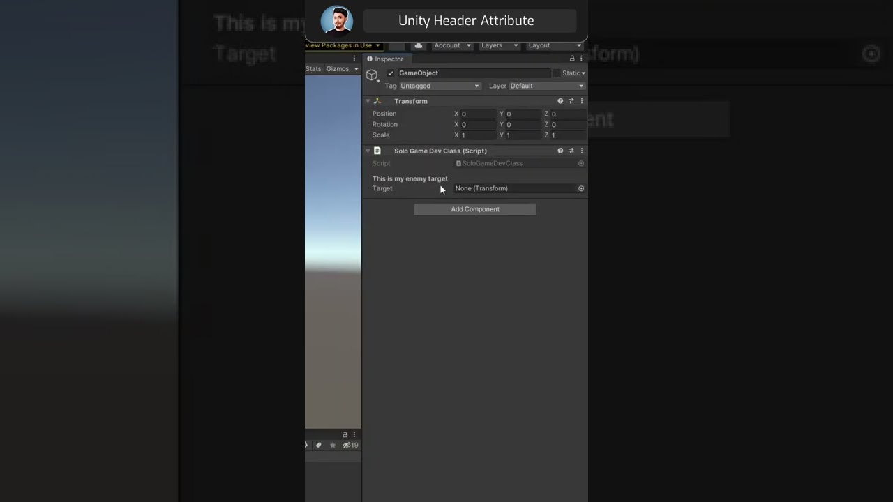 Unity Tips: Header Attribute #Shorts