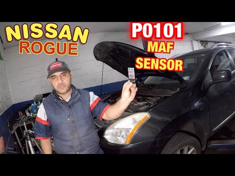 Nissan Rogue How to replace MAF sensor FIX code P0101