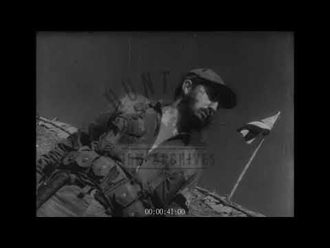 Fidel Castro Posing with a Rifle, 1950s - Archive Film 1067607