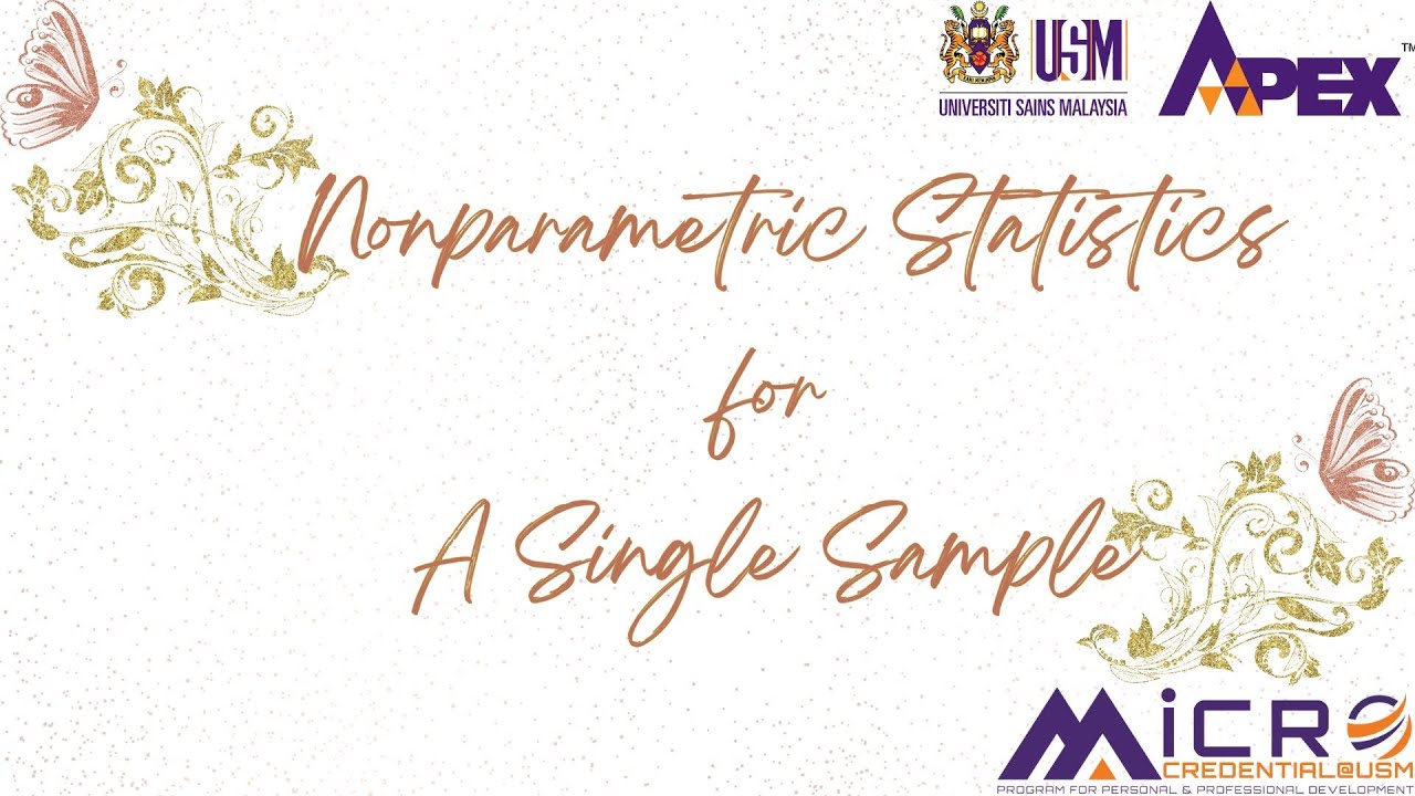 Nonparametric Statistics for A Single Sample | Learning for Life Nonparametric Statistics for A Single Sample | Learning for Life