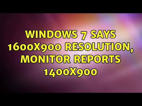 Windows 7 says 1600x900 resolution, monitor reports 1400x900
