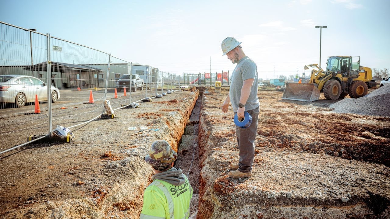 Ductile Iron Pipe Water Line Install