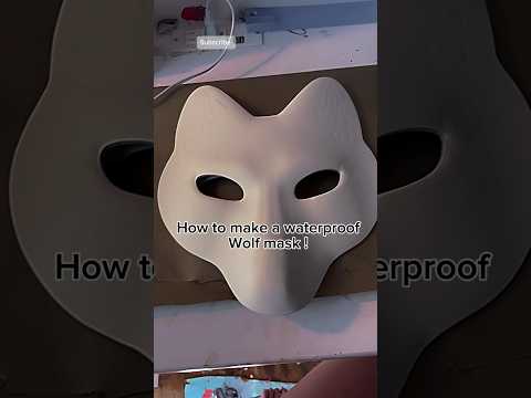 How to make a waterproof wolf mask!# #gorillaz #music #mask #therian #foryou