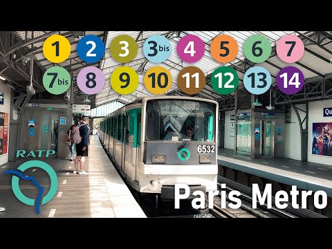 Paris metro all the lines compilation