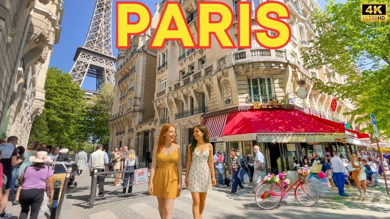 Paris, France 🇫🇷 -  4K PARIS 16 April 2025 ☀️ Opéra, Eiffel Tower, Louvre and More, Paris Walk