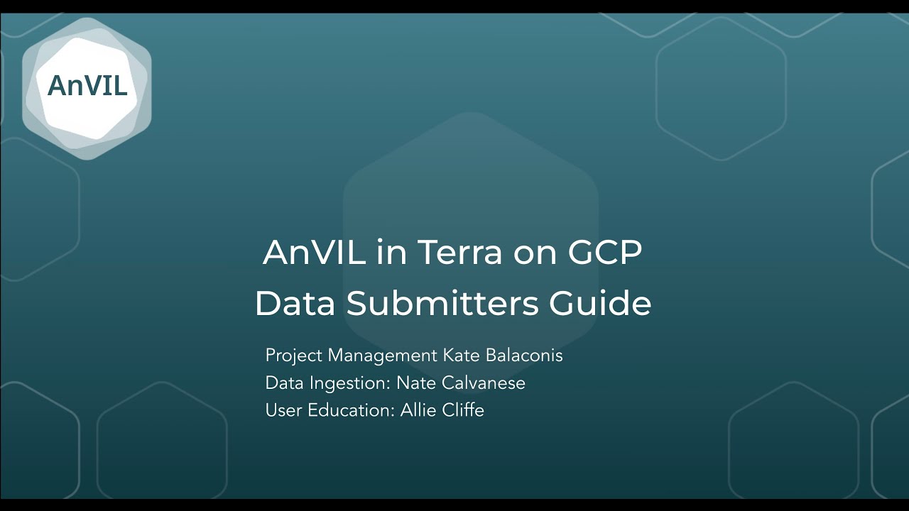 AnVIL Data Submitters Guide