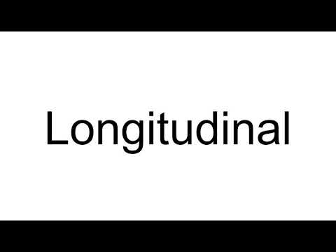 How to Pronounce Longitudinal