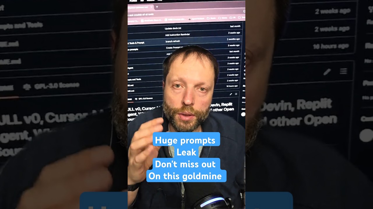 Someone leaked AI system prompts from all these AI tools on github