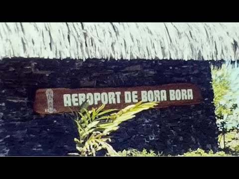 🇵🇫[super8] 197X Flight from Tahiti to Bora Bora, French Polynesia