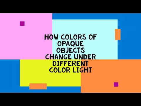 Opaque Object Colors