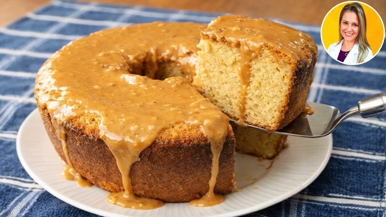 Super EASY LOW CARB Cake, Fluffy and Delicious! ZERO SUGAR and GLUTEN! Few Ingredients