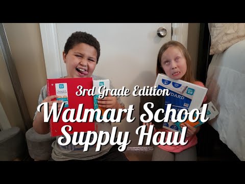 Walmart School Supply Haul | 3rd Grade School Supply List | Budget Friendly Items