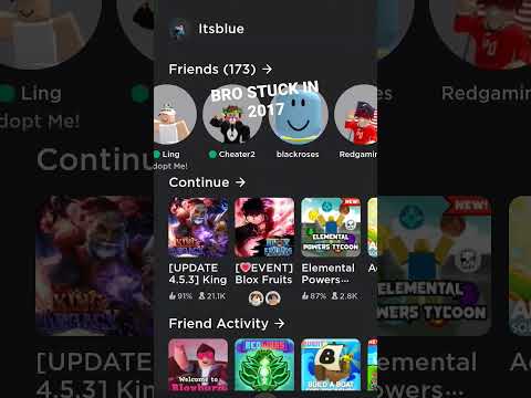 BRO STUCK IN 2017 ???????????? #2017 #roblox #shorts