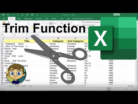 Using the Trim Function in Excel