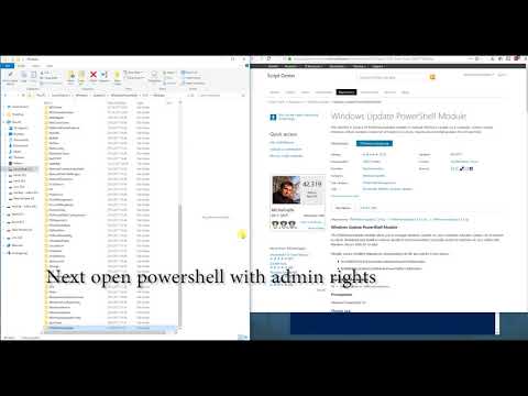 How to update windows with Powershell module