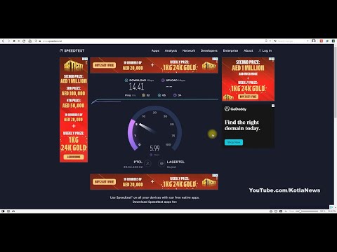 Speed Test PTCL VDSL 15 MB Connection 19 Oct 2022