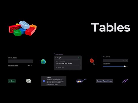 Botpress Studio Interface Guide: Tables