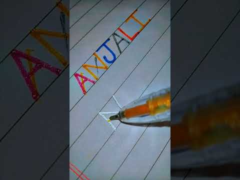 #Anjali name logo☺️☺️ #dance #punjabisong #song #newsong #punjabi #art #logoscalligraphy #folksong