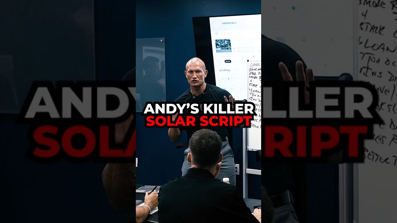 ANDY’S KILLER SOLAR SCRIPT // text “SKILL” to 918-210-0254