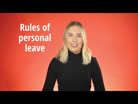 Rules on personal/carer’s leave