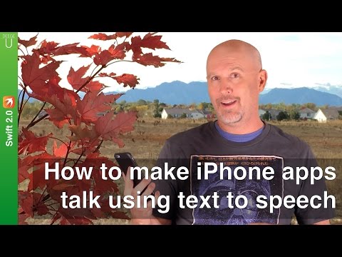 How to make iPhone apps talk using text to speech