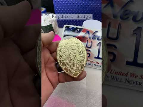Firefighter Plate Badge π₯ Custom-Made by GorillaProCustoms #shortvideos #thebrick #emblem #gold