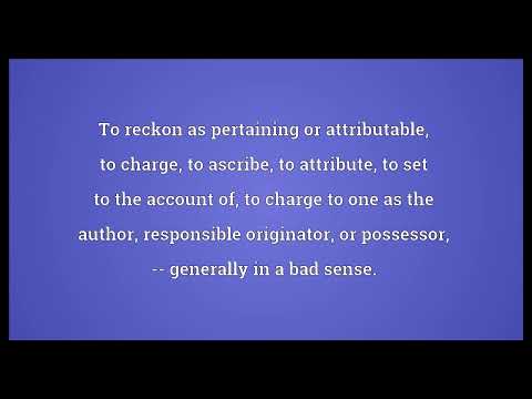 Impute Meaning