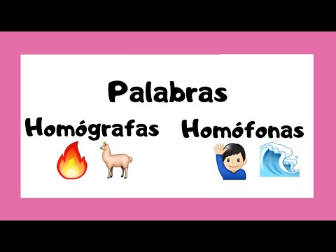 👩🏻🏫¿Qué son las palabras HOMÓGRAFAS Y HOMÓFONAS? 🤔