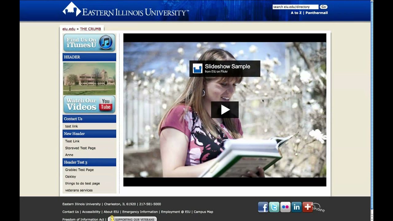 Embedding a Flickr Slideshow with OmniUpdate
